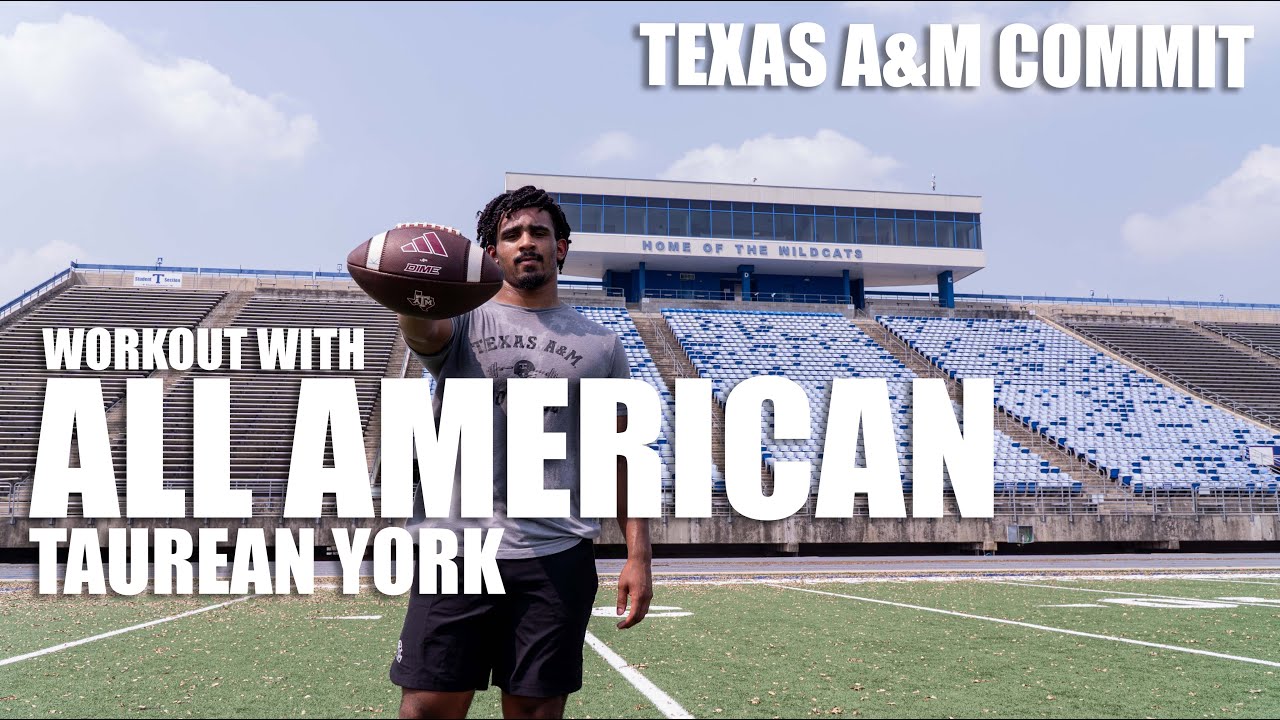 WORKOUT WITH SEC ALL AMERICAN LINEBACKER TAUREAN YORK - YouTube