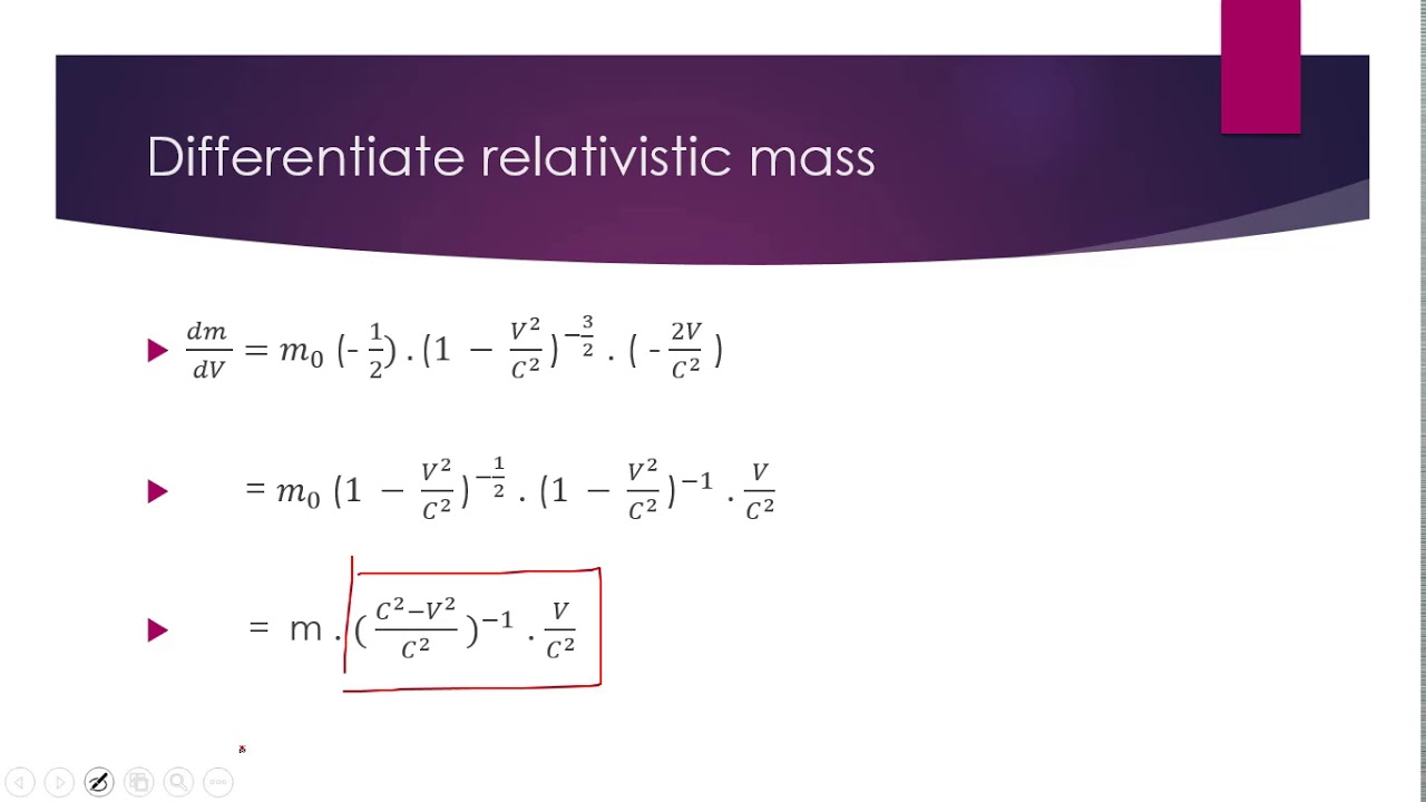 E=mc2 derived - YouTube
