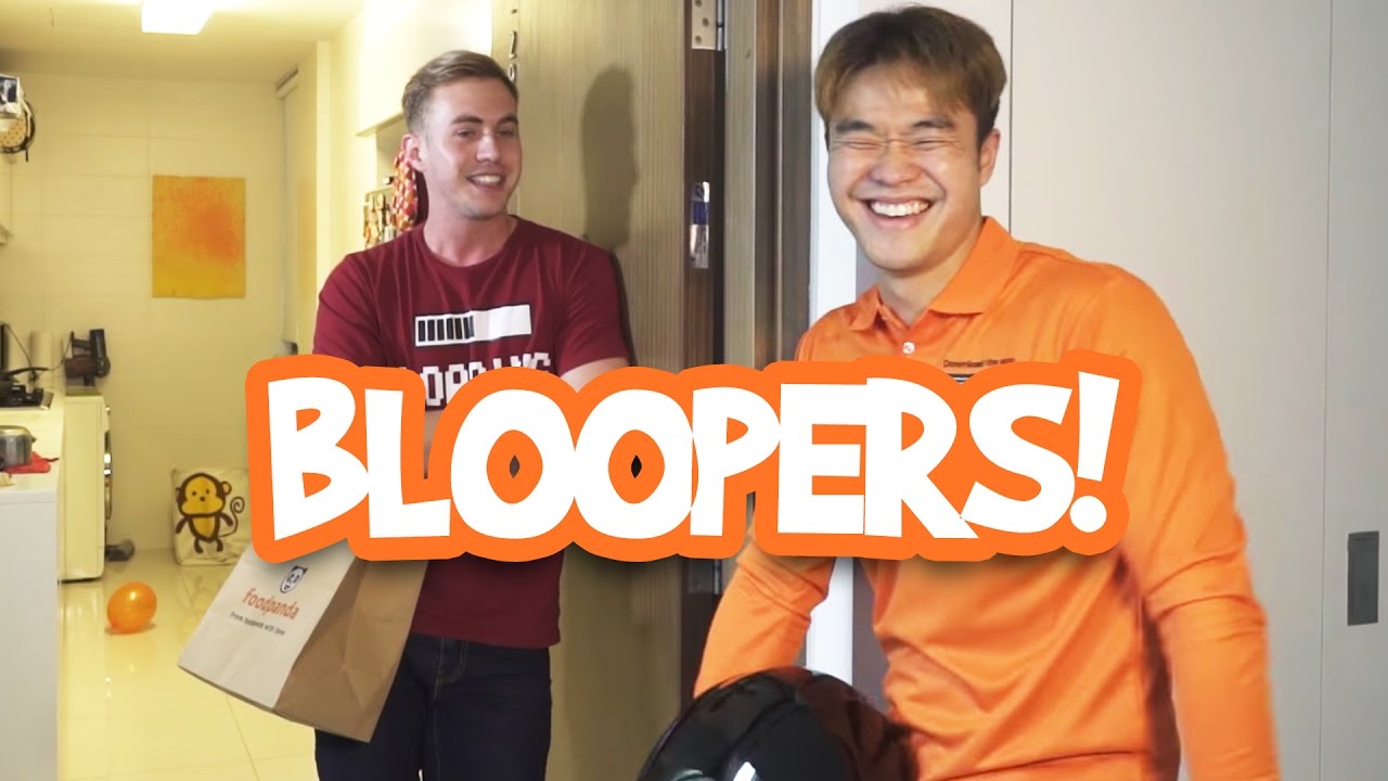 Bloopers: How People React To Food Deliveries - YouTube