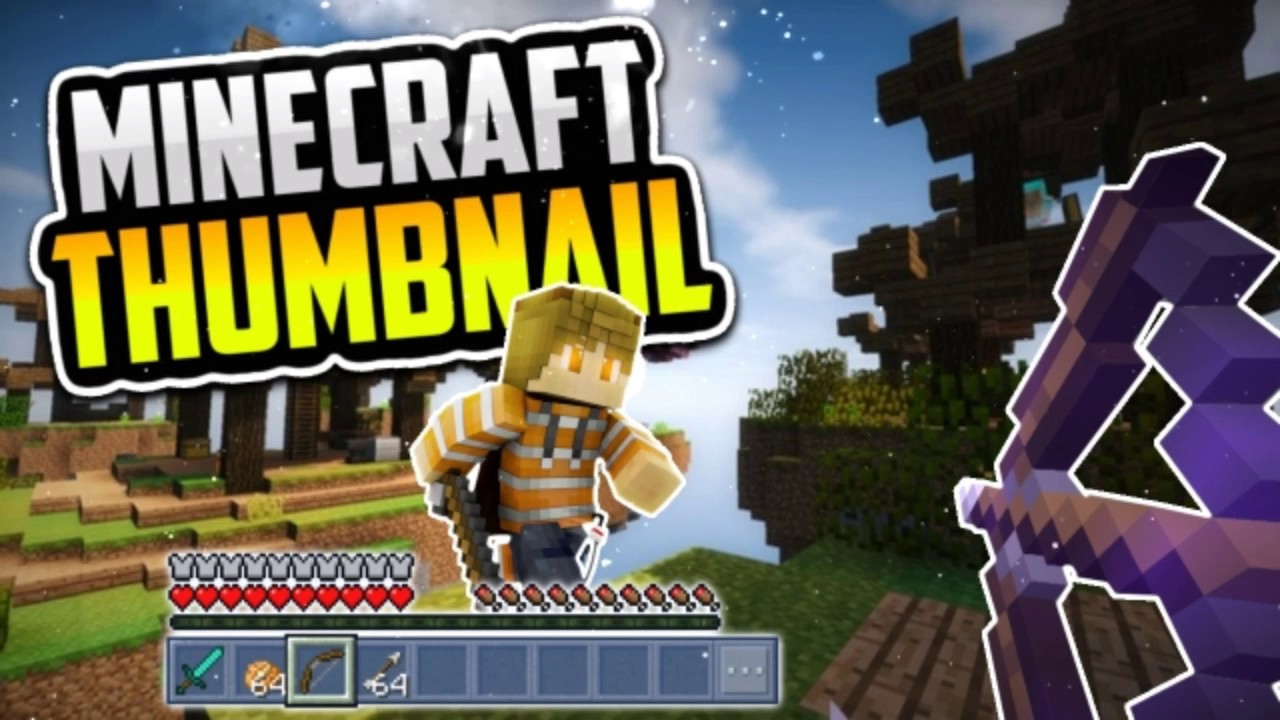 How To Make A Minecraft Thumbnail On Android // PixelLab & PS Touch ...