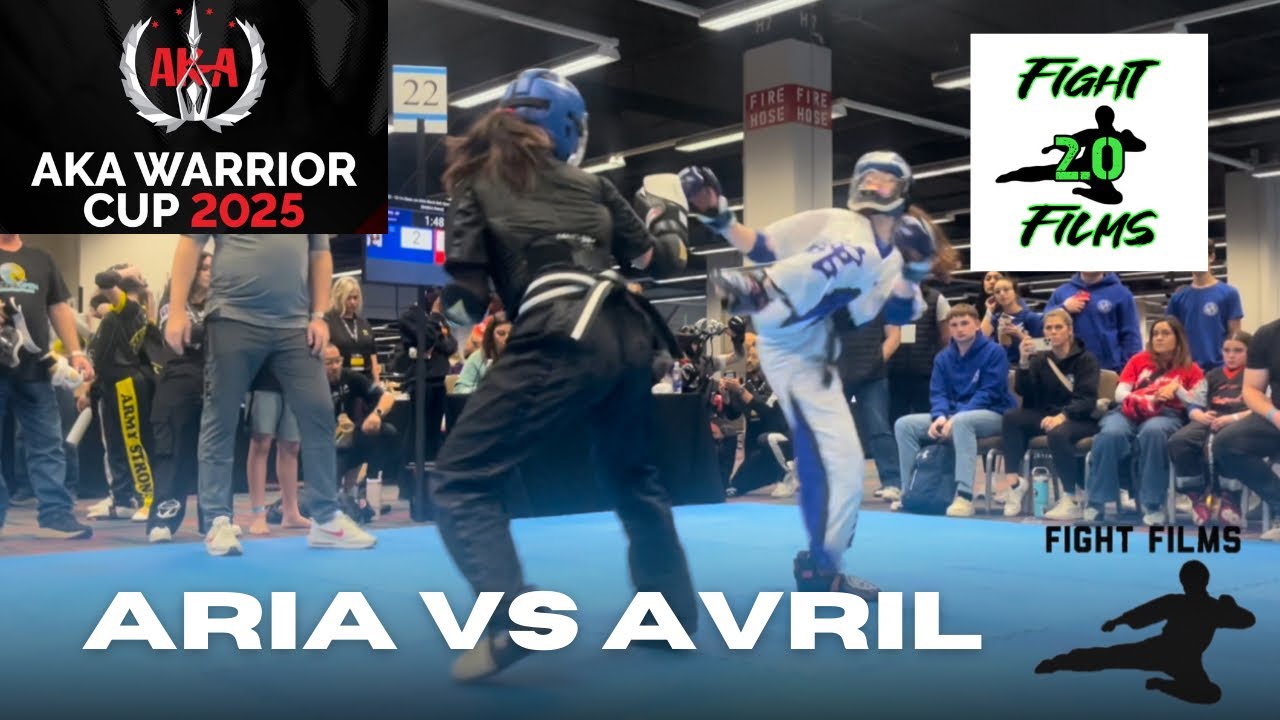 Aria Martin vs Avril Wang - 12-14 Girls Open Weight Fighting - 2025 AKA ...