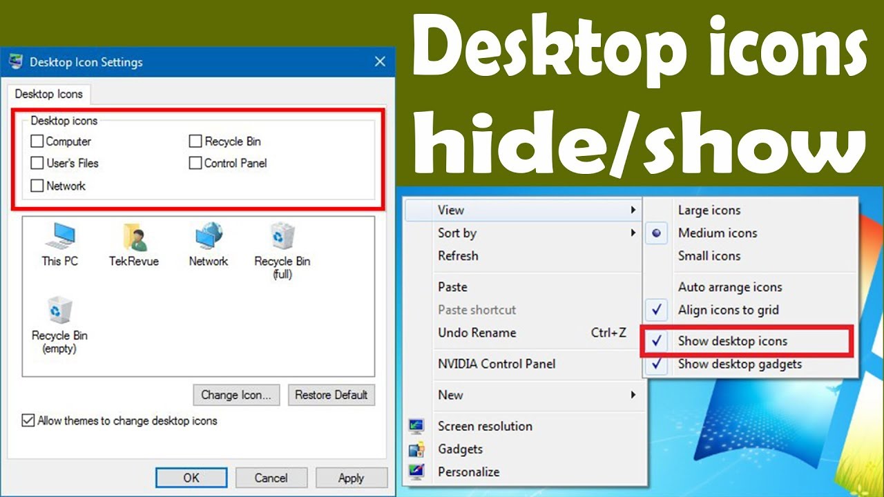 How To Desktop Shortcut Icon Hide show YouTube how-to-desktop-shortcut-icon-hide-show-youtube