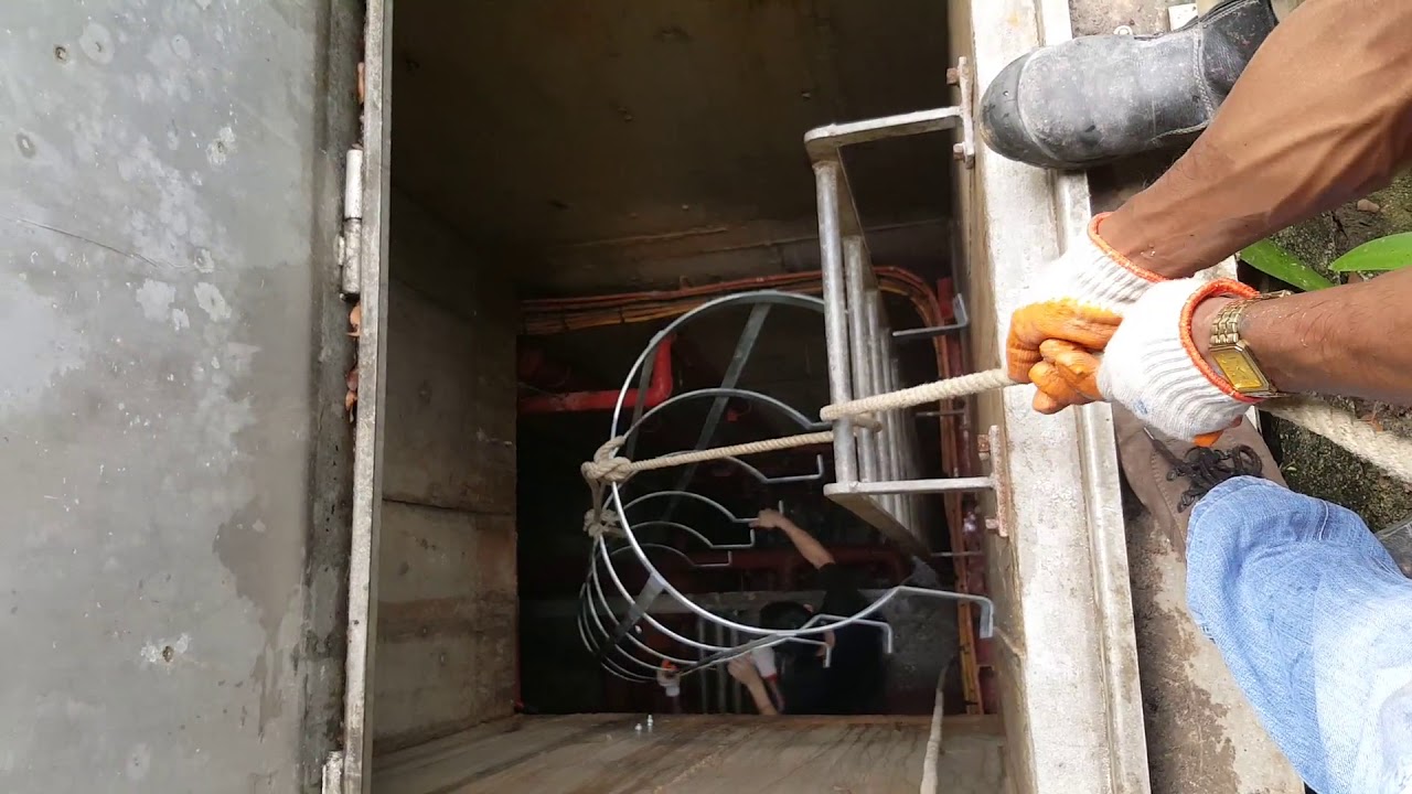 Galvanised Metal cat ladder - YouTube