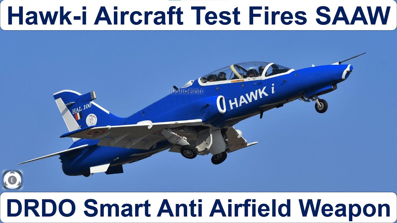 Hawk-i Aircraft Test Fires SAAW | DRDO Smart Anti Airfield Weapon - YouTube