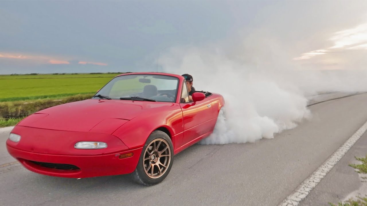 315HP FORGED MIATA BURNOUT! - YouTube