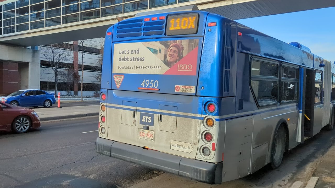 ETS Bus 2019/20 New Flyer XD60 #4950 On 110X Eaux Claires Express - YouTube