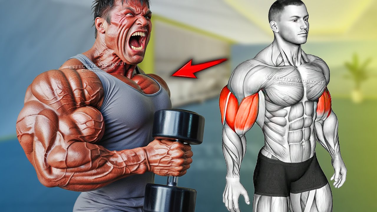 Build Big ARM using Only ONE DUMBBELL (Biceps & Triceps) - YouTube