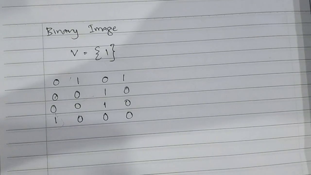 Pixel Adjacency of a binary image - YouTube