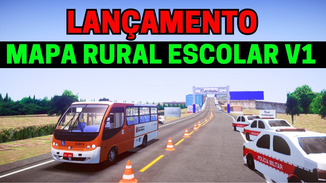 🔴Gameplay Novo Mod Mapa Rural Escolar V1 Proton Bus Simulator | Mods ...