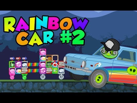 RAINBOW CAR #2! - Bad Piggies Inventions - YouTube