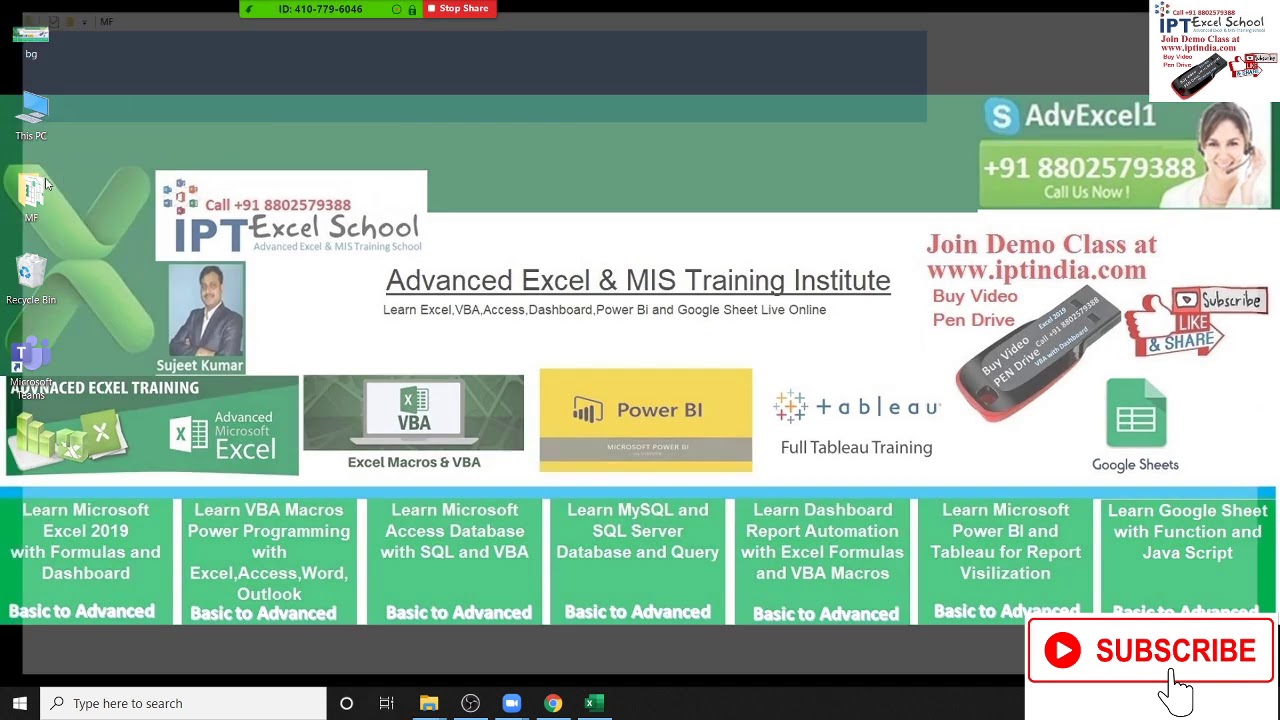 Advanced Excel Training Day -2 (Basic) - YouTube