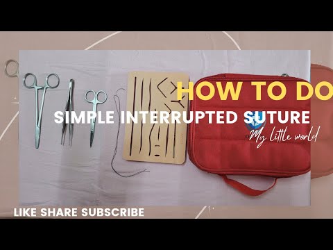 Simple Interrupted Suture - YouTube