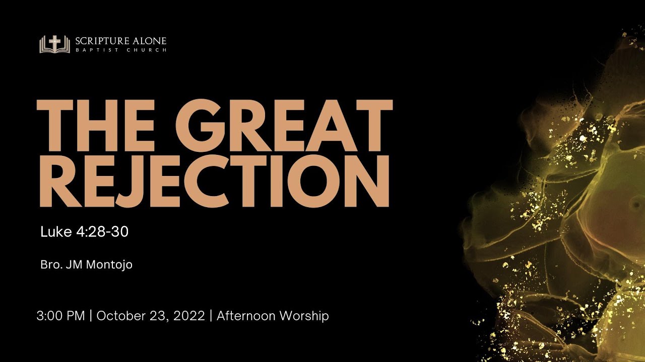The Great Rejection (Luke 4:28-30) - YouTube