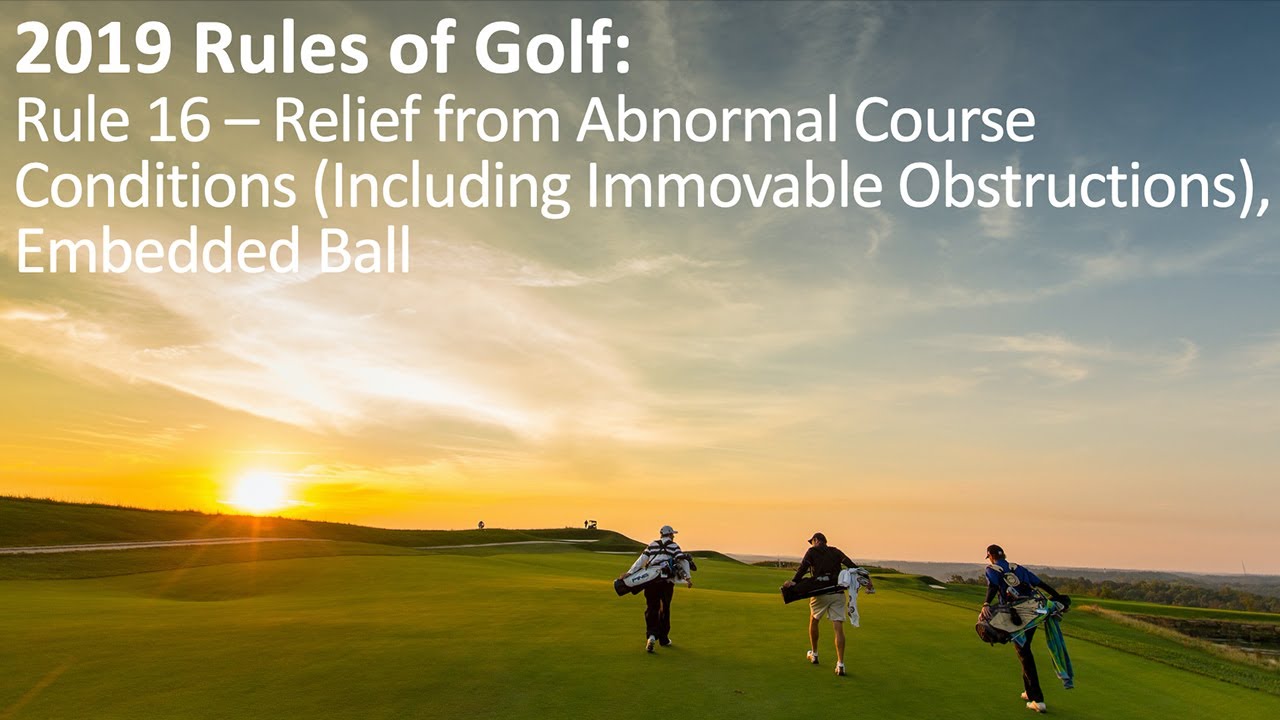 Rule 16 - Abnormal Course Conditions - YouTube