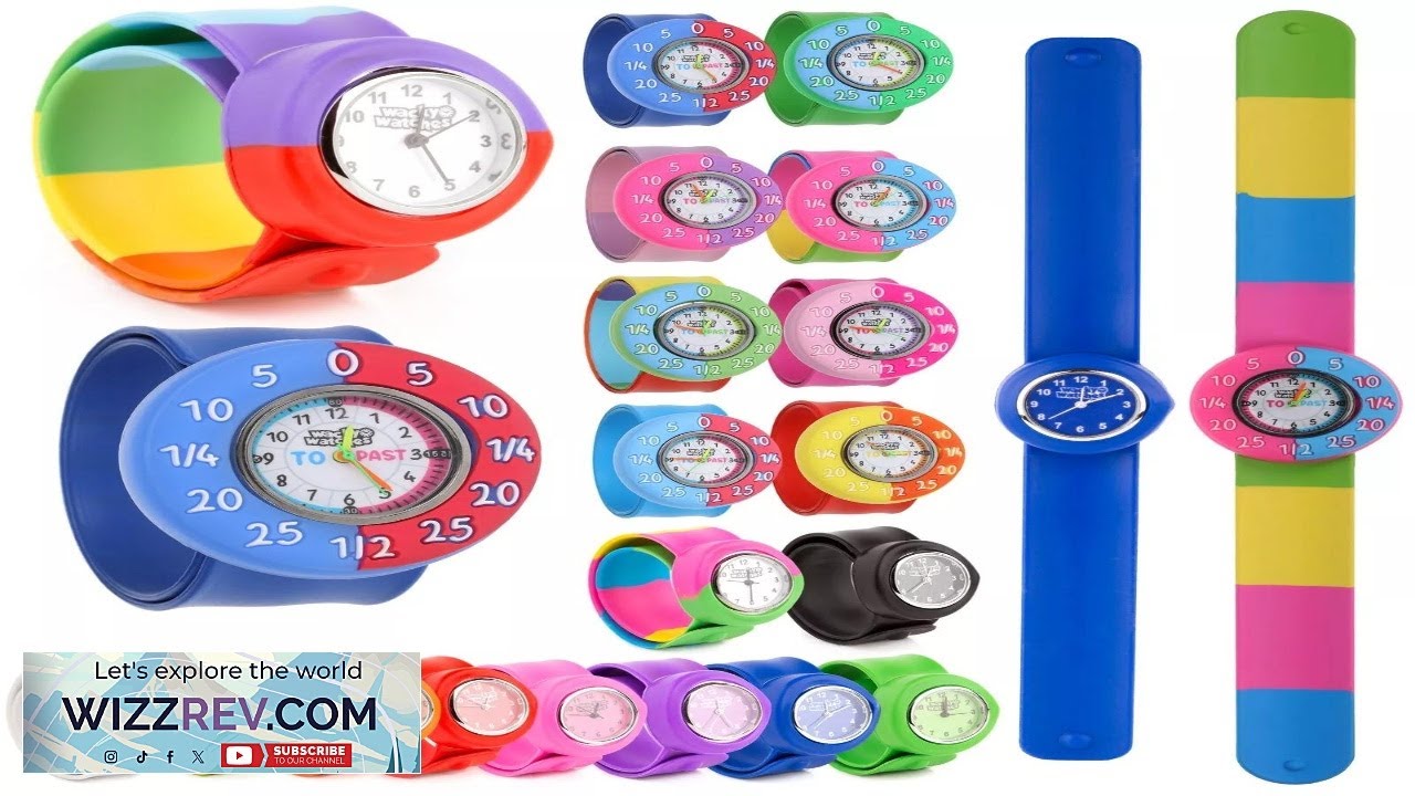 Watch Analogue Childrens Unisex Silicone Rubber Slap Wrist Pop Boys ...