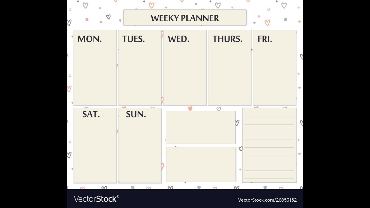 Weekly Planner - YouTube
