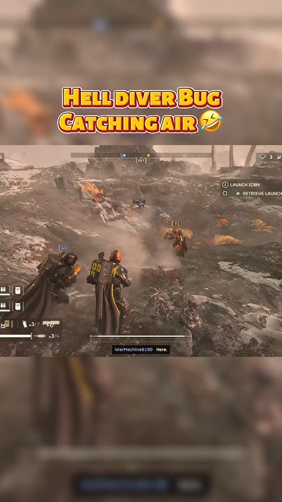 Hell Diver bug catching air! #helldivers2 - YouTube