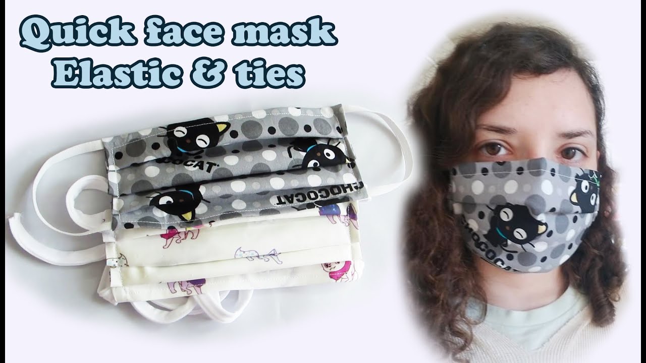Quick and Easy Face Mask with Filter Pocket - YouTube