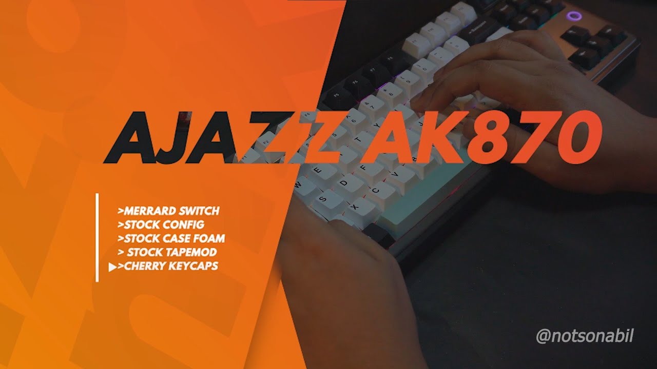 AJAZZ AK870 - Sound test - Merrard Switch - YouTube