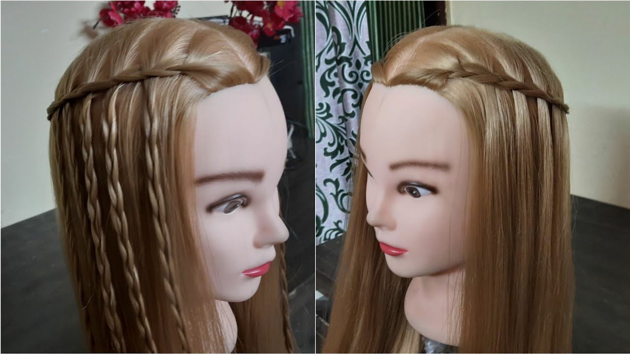 2 easy & simple open hairstyle,open hairstyle for girls,open hairstyle ...