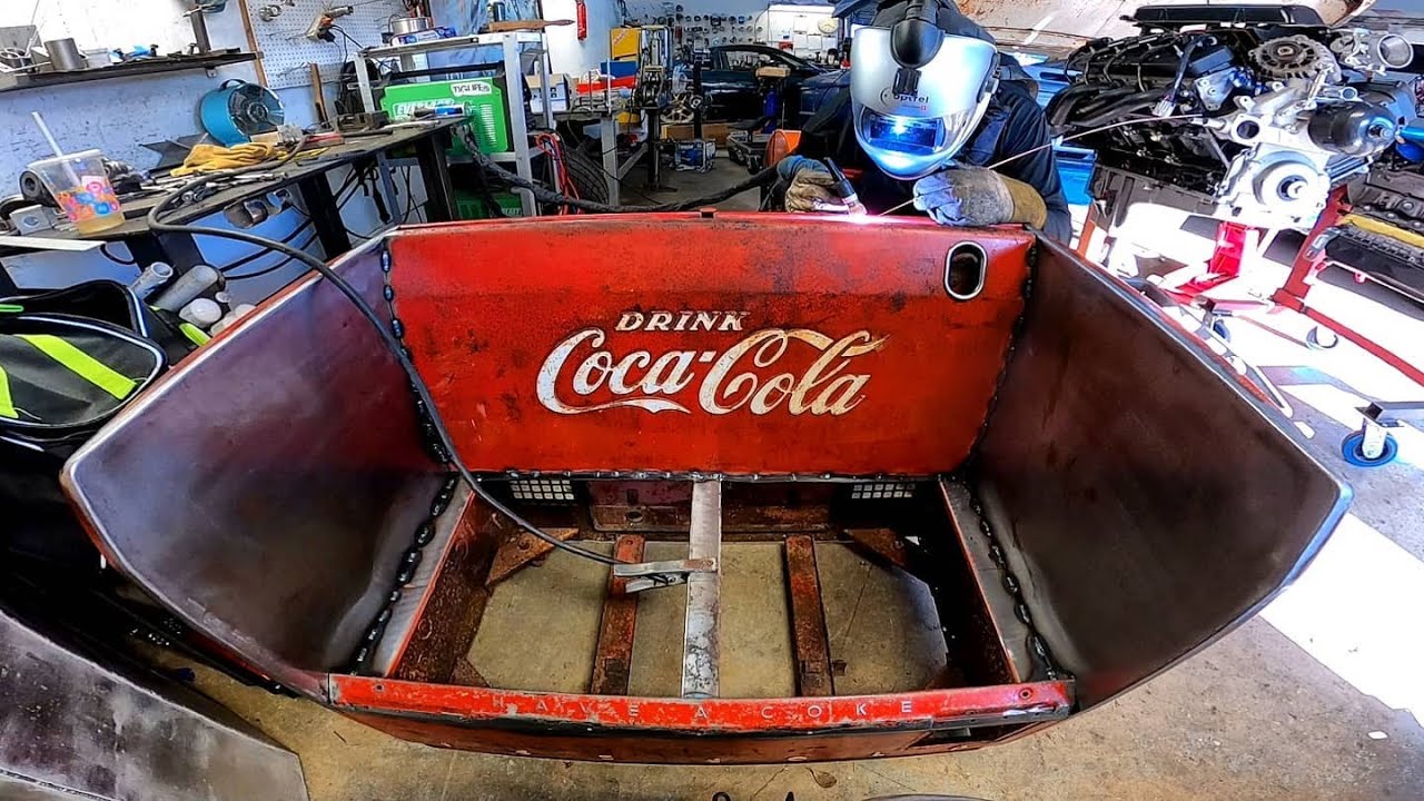 The making of Coca Cola Cooler Bench Featuring Kelsey Vintage Goods ...