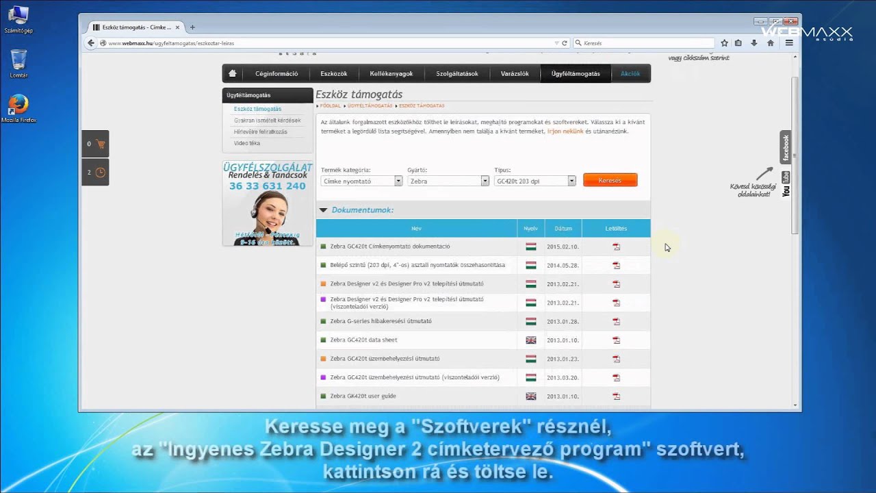 Zebra Designer - címketervező és nyomtató program telepítés - YouTube