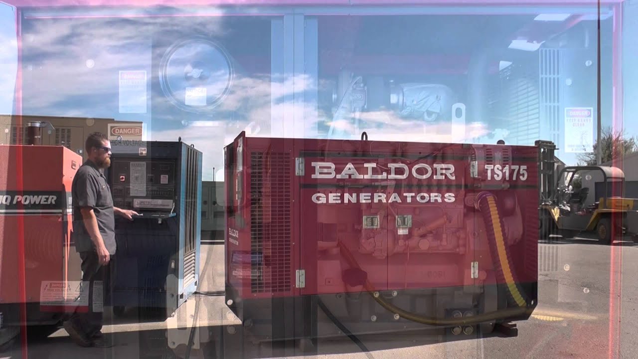 Baldor 140 kW Diesel Generator Set - Used, Standby, 6081TF001, Unit ...