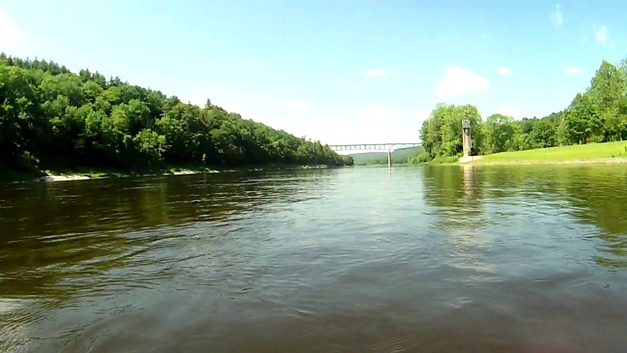 Kayak Landing at Milford beach, PA 18337 - YouTube