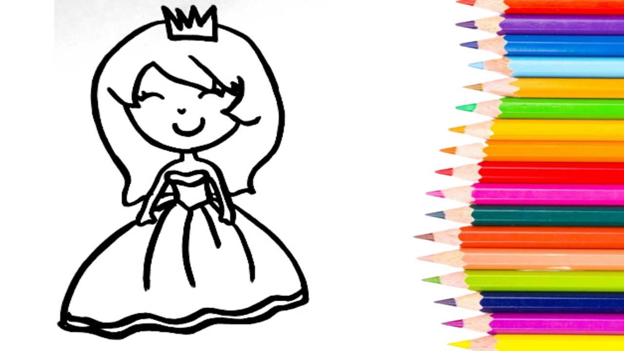 How to draw a princess? Malika xonimni chizish - YouTube