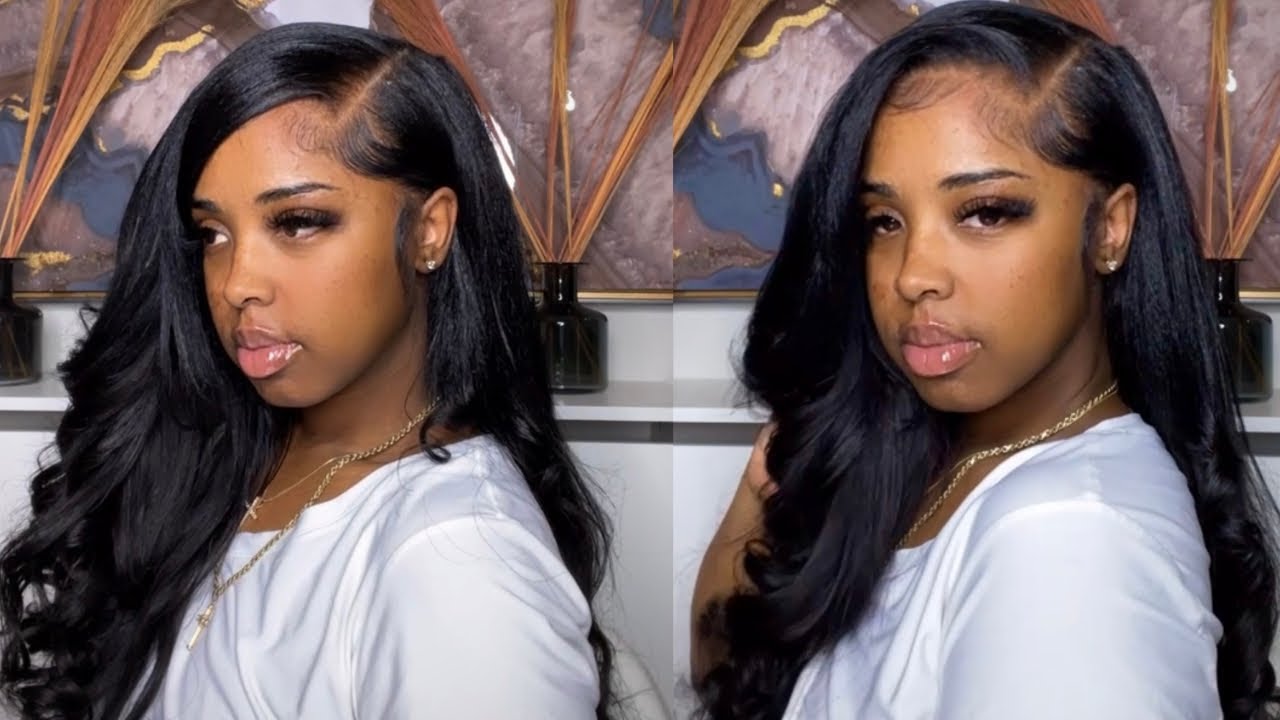 How To : Easy Side Part Quick Weave | Beginner Friendly | Natural Quick ...