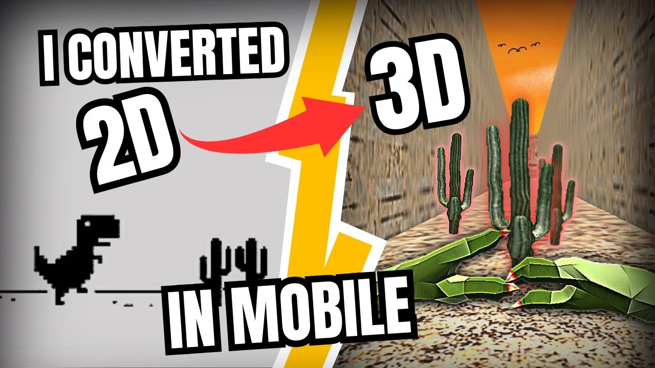 I Converted Chrome Dino 2D to 3D in fpp but in Mobile 📲 | I AM HARSH ...