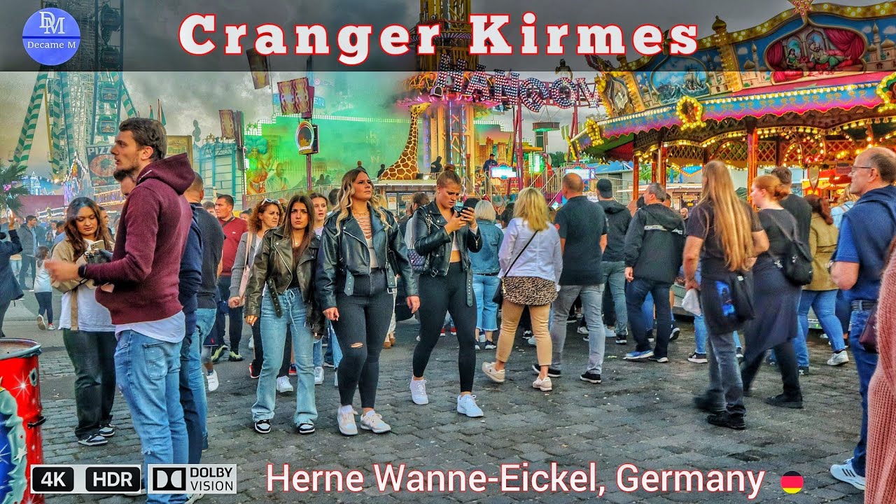 Cranger Kirmes 2023, tour on the closing day of the Cranger Kirmes in ...