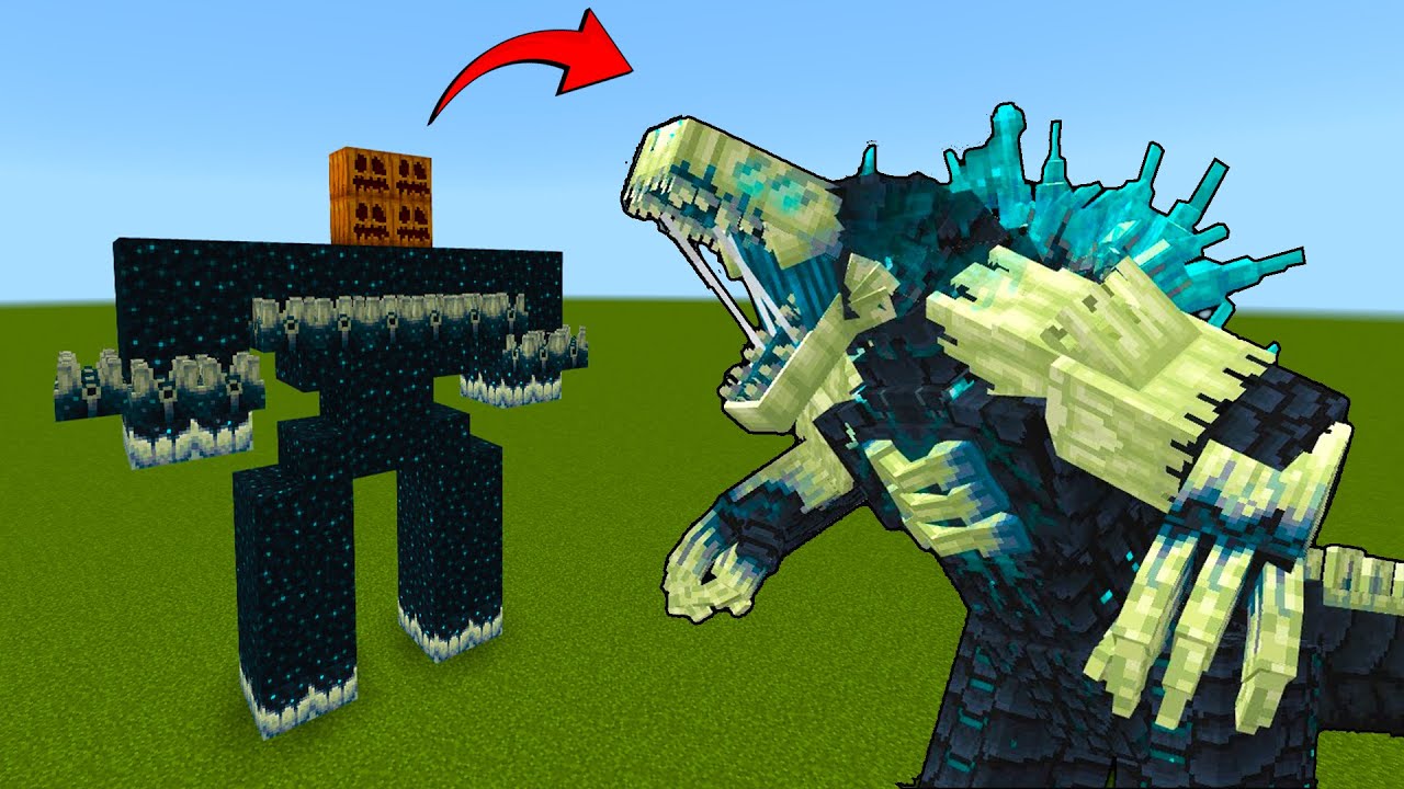 How To Spawn WARDENZILLA in Minecraft PE - YouTube