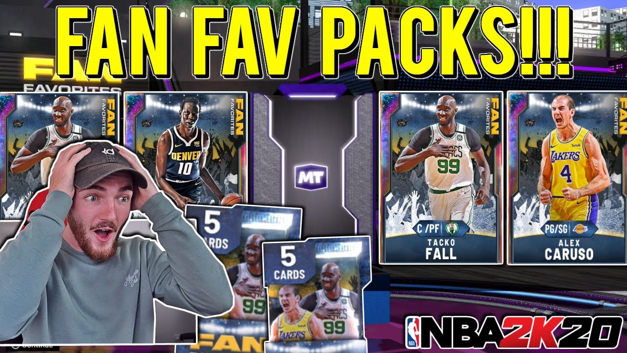 NEW *FAN FAVORITES* PACK OPENING! INSANE GALAXY OPAL PULL! (NBA 2K20 ...