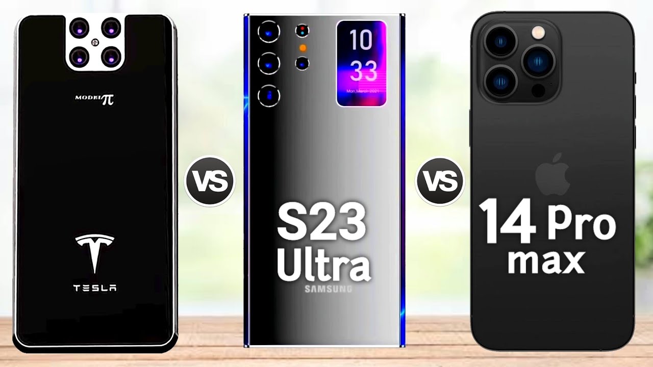 Tesla Phone pe vs Samsung S23 Ultra vs iPhone 14 Pro Max || Price ...
