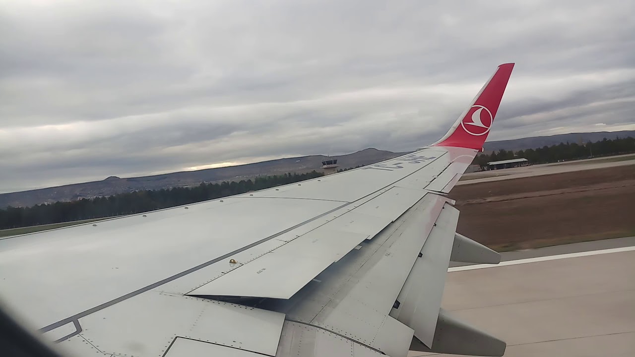Turkish Airlines TK2015 taking off from Kayseri Erkilet to New Istanbul ...