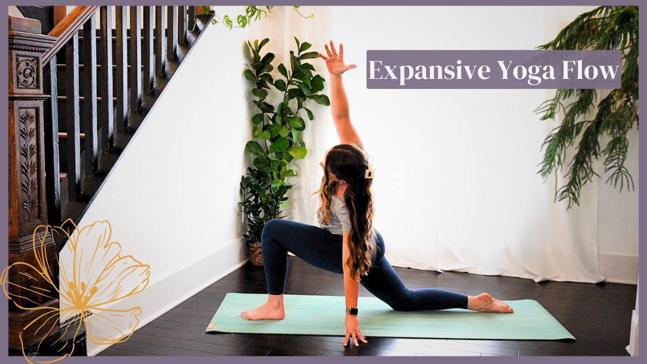 Yoga Flow For Creating Space and Improving Posture - 45 Minute Yoga ...
