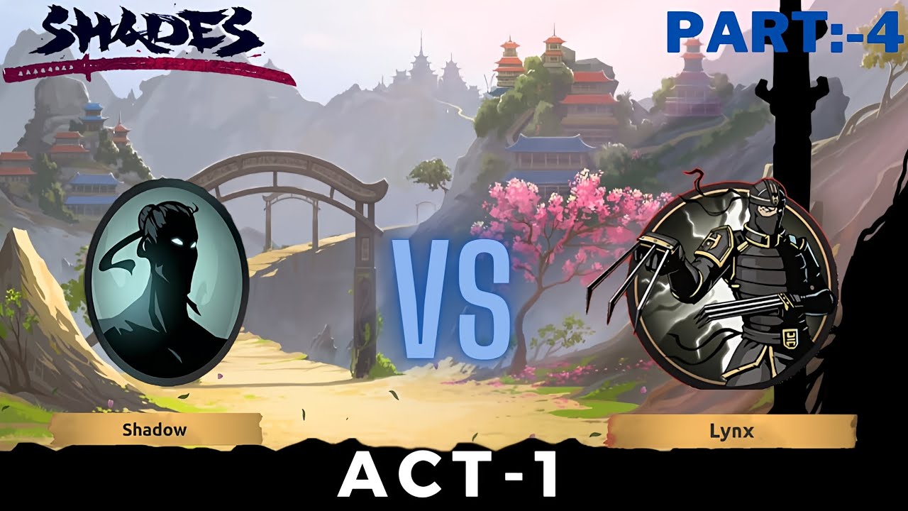 Shadow Vs Lynx | Shadow Fight Shades Act-1 Gameplay Walkthrough Part:-4 ...