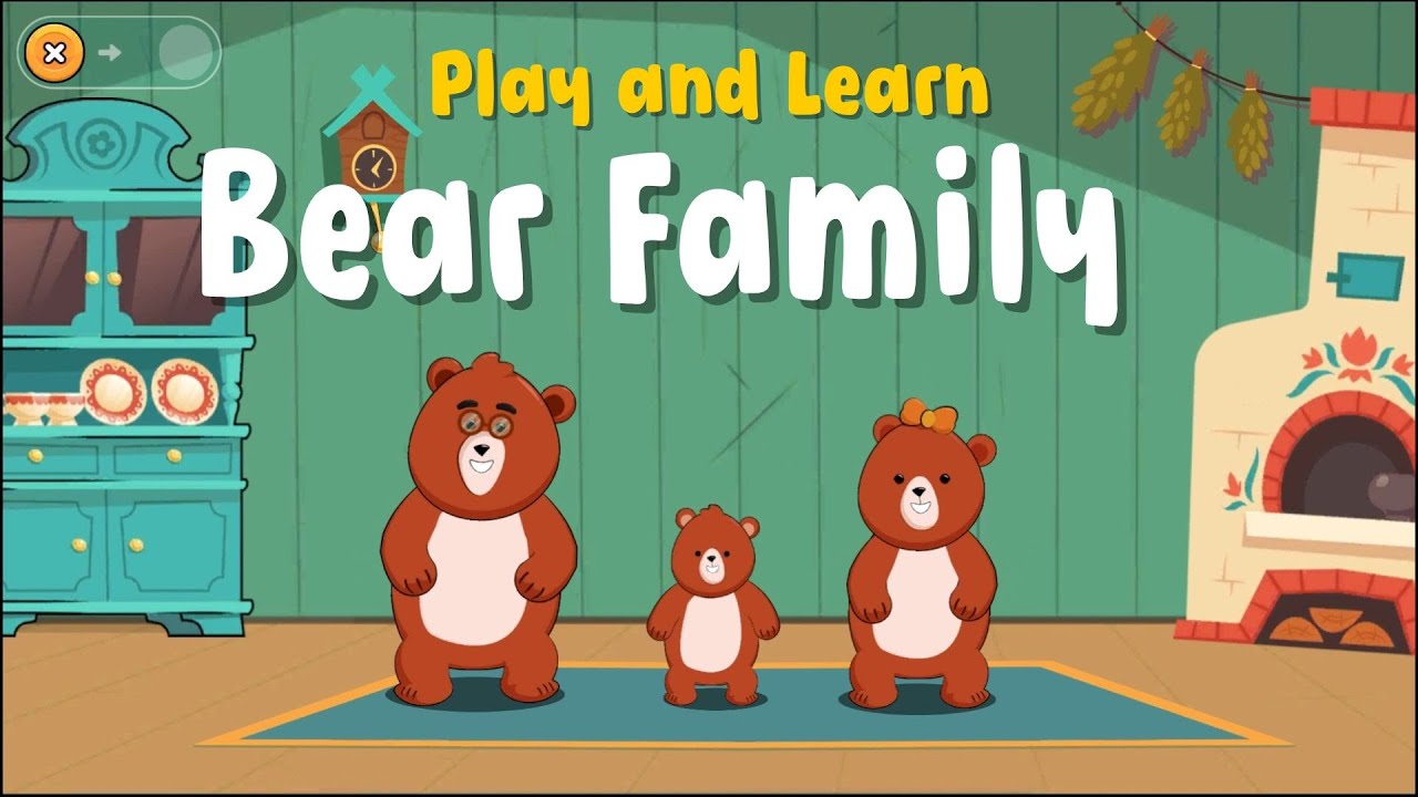 Bear Family | Play and learn Baby Games for 1- 3 Year Olds #makeforkids ...