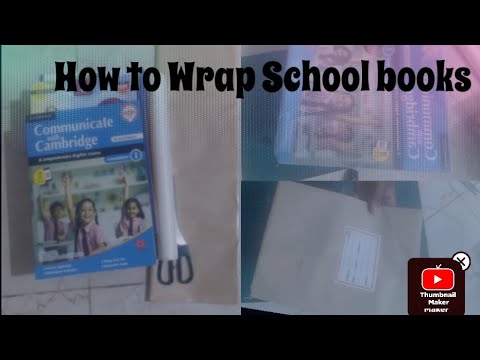 How to Wrap School books #backtoschool #vlog 📚 🎒🏫 - YouTube