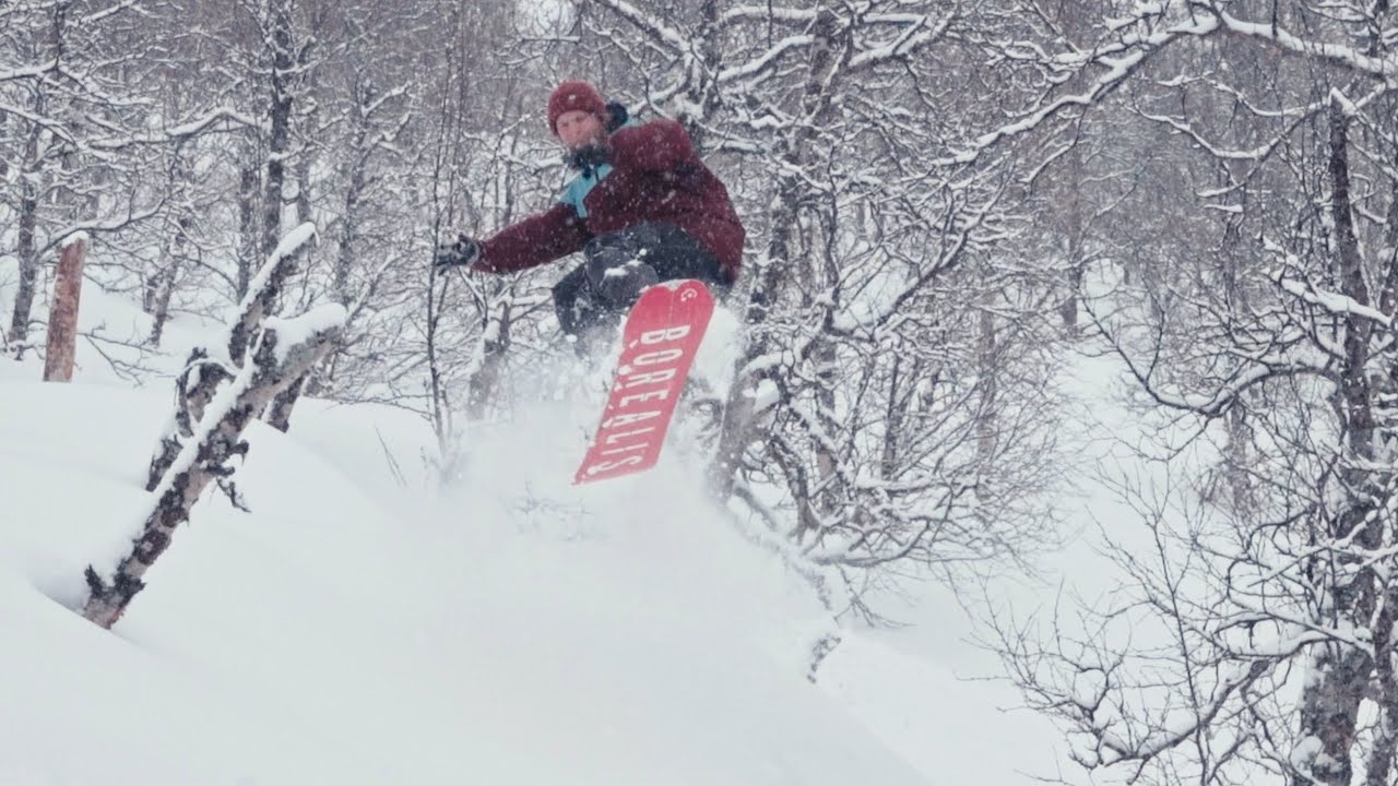 Snowboarding in Norway mid April, 20203split - YouTube