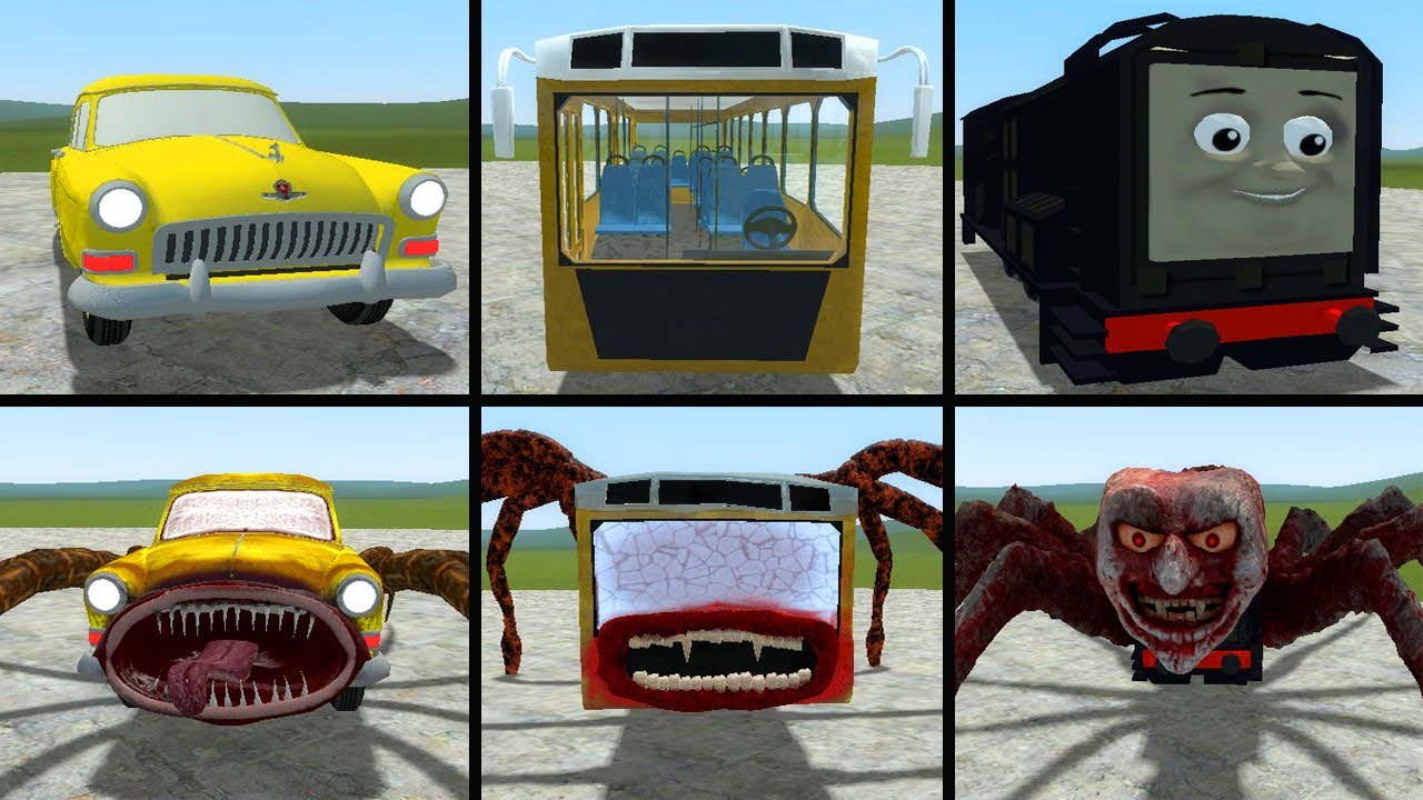 OLD AND NEW UPDATE CURSED DIESEL TRAIN, CAR EATER, BUS EATER VS ALL ...
