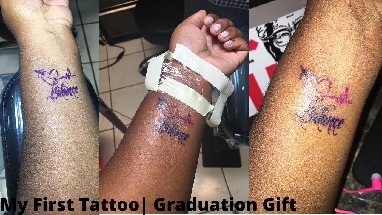 Getting My First Tattoo| Graduation Gift - YouTube