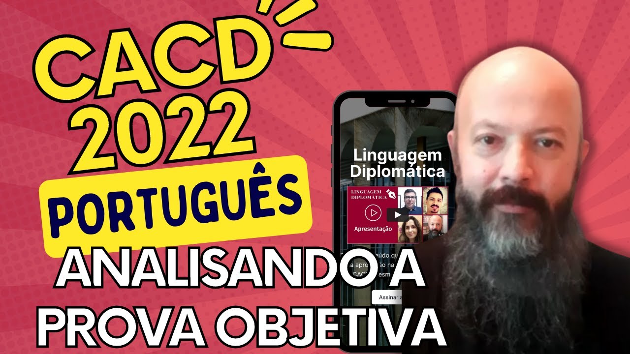 PORTUGUÊS para o CACD: Análise da Prova Objetiva CACD 2022 - YouTube