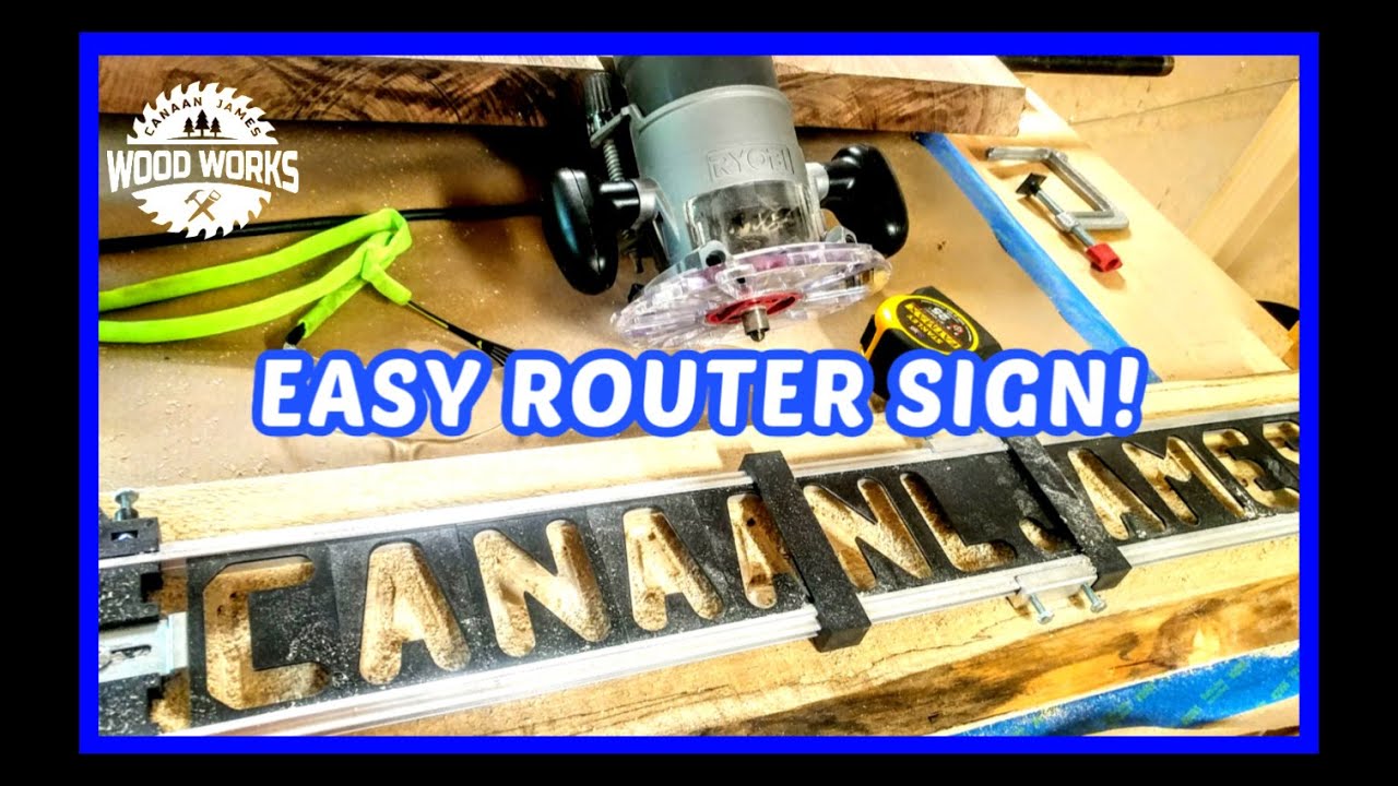 USING A ROUTER TO MAKE MY SIGN! (SUPER EASY) - YouTube