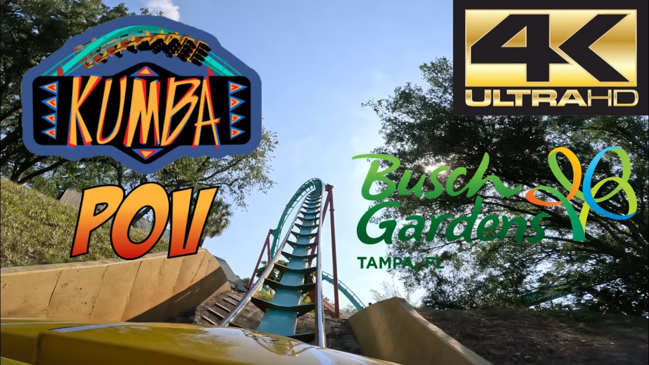 Kumba FRONT ROW POV | Busch Gardens Tampa Bay B&M Looper | (4K 60 FPS ...