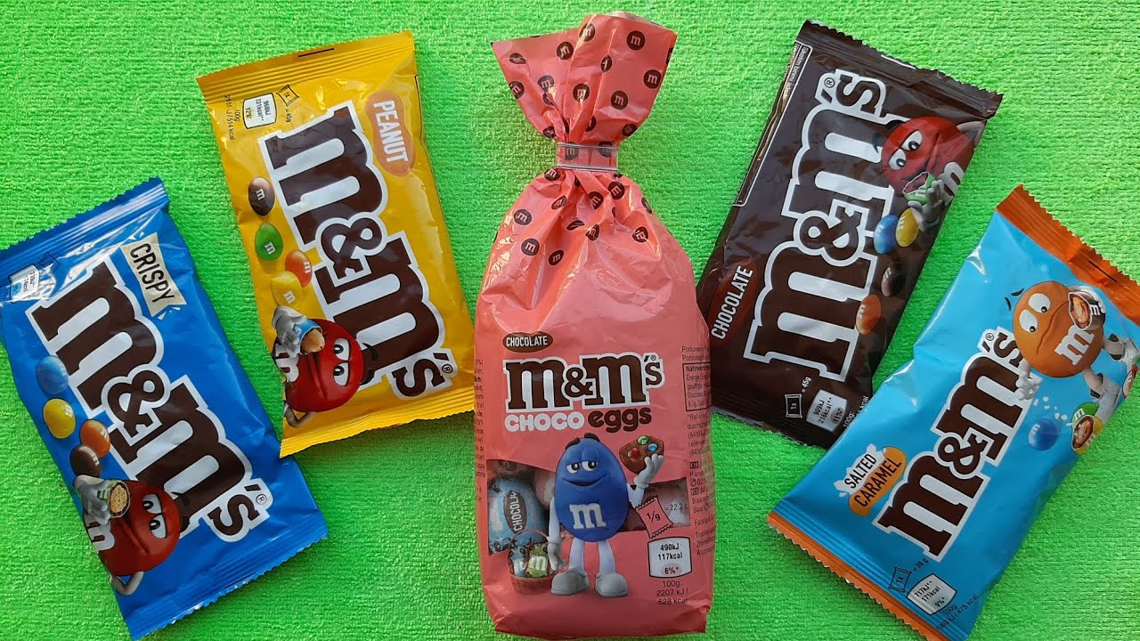 Filling Platter With M&M's Sweets - Chocolate, Nuts, Milk - What Do You ...