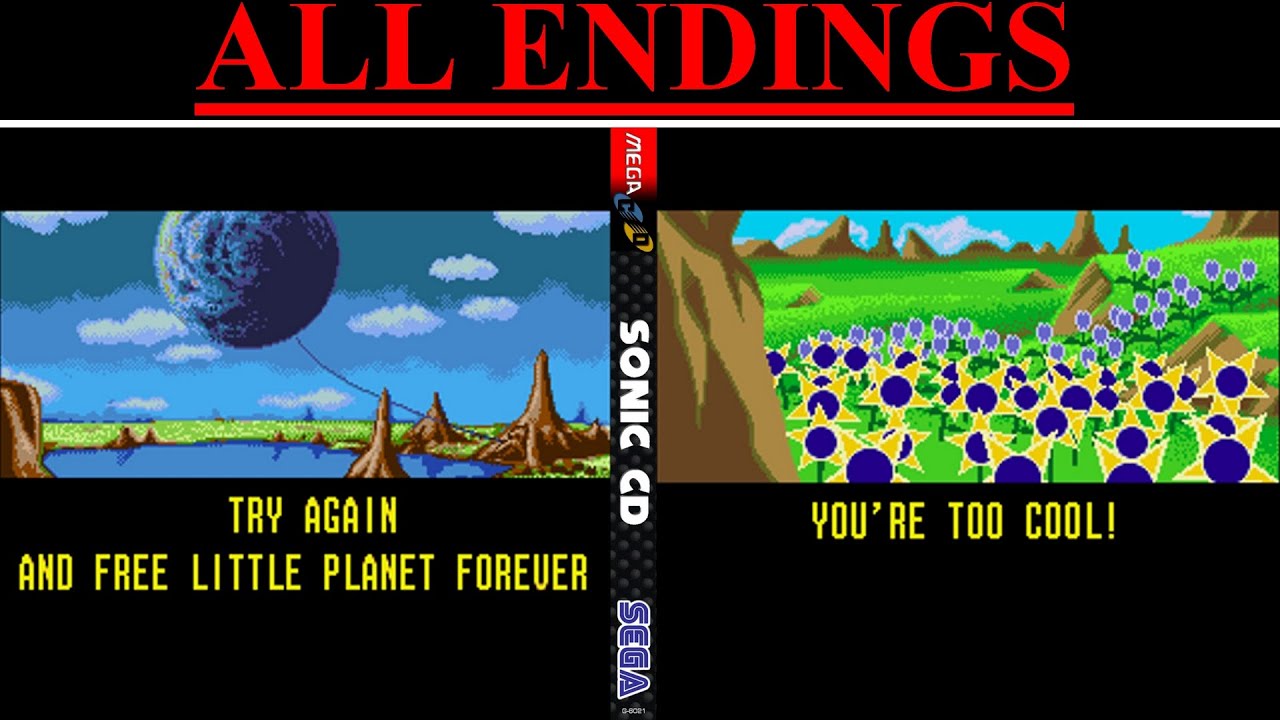 Sonic CD [Japan] (Sega Mega CD) - (All Endings) - YouTube
