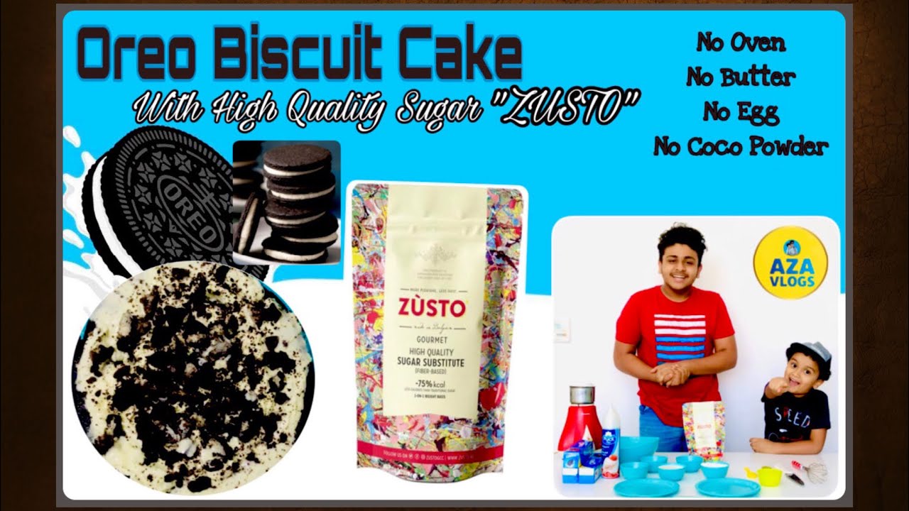 Oreo Cake Recipe|Zusto Sugar Substitute|How to make Easy Oreo Cake ...