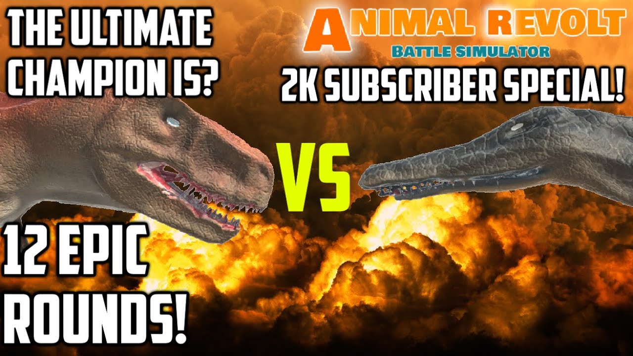 T-Rex vs Machimosaurus-12 rounds boxing format fight with commentary ...